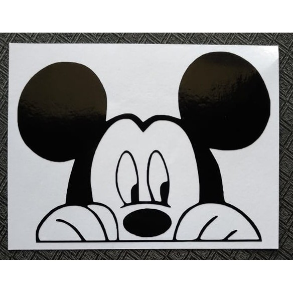 Disney Mickey Mouse Peeking Sticker Decal for cars | Shopee Philippines