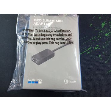 GoPro Pro 3.5mm Mic Adapter for HERO 8 HERO 7 HERO 6 HERO 5 Black Hero ...