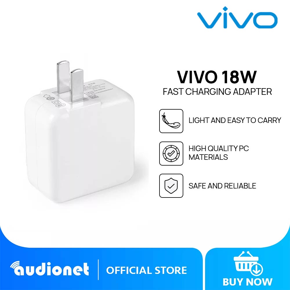 Vivo 18W Original Fast Charging Adapter | Safe & Reliable | Lightweight ...