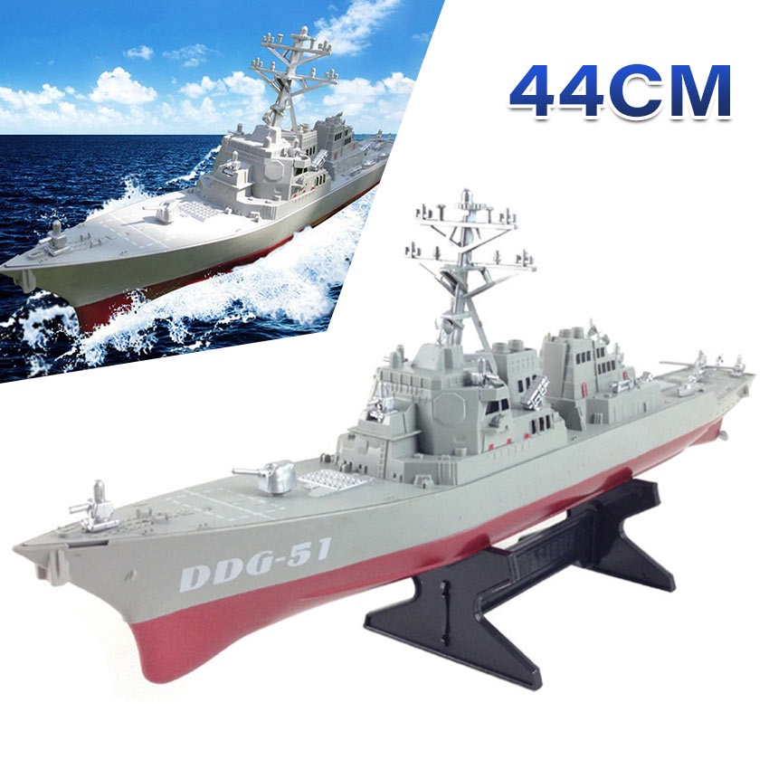 DDG-51 Navy Destroyer Ship Model Toy Simulation cruiser Kids Gift ...