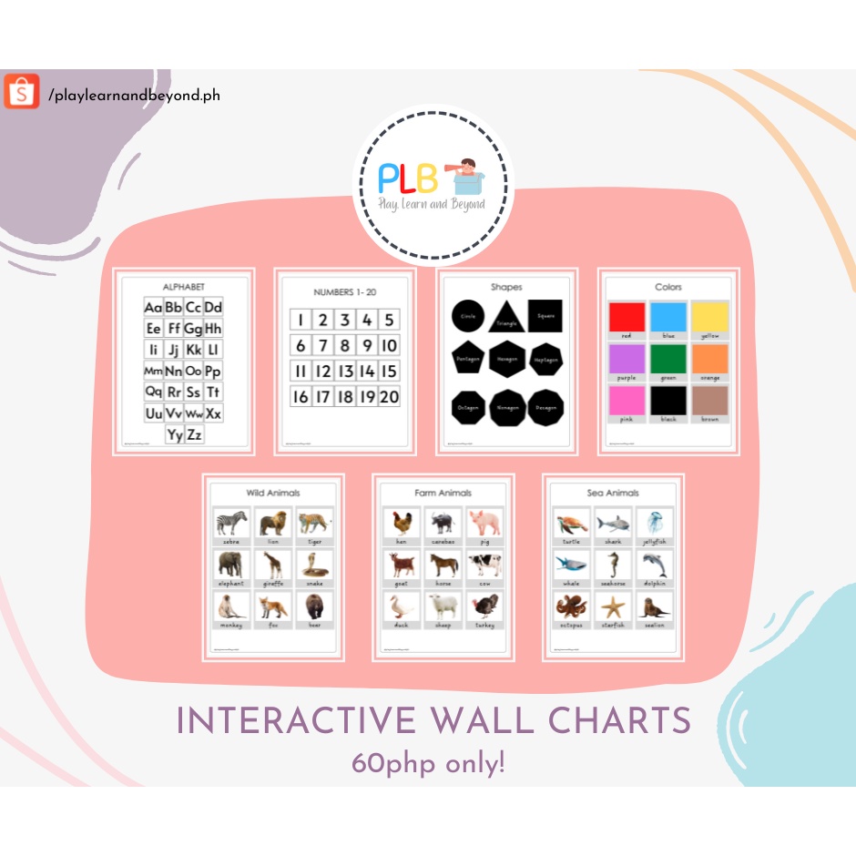 Interactive Wall Charts - Not your ordinary wall charts | Shopee ...