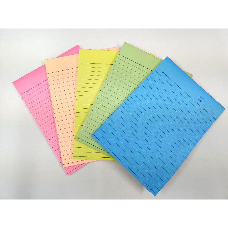 Tsukuba A5 size Colored Ruled Pad (NOT LONG PAD NOT INTERMEDIATE ...