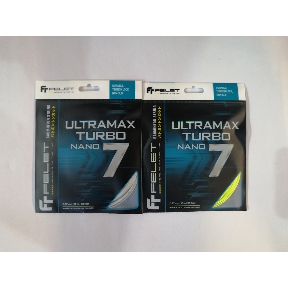 Felet Ultramax Turbo Nano 7 Badminton String 100% Original | Shopee ...