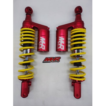 MHR Motorcycle Rear Shock Set NMAX 330mm V1 RED TANK YELLOW COLOR ...