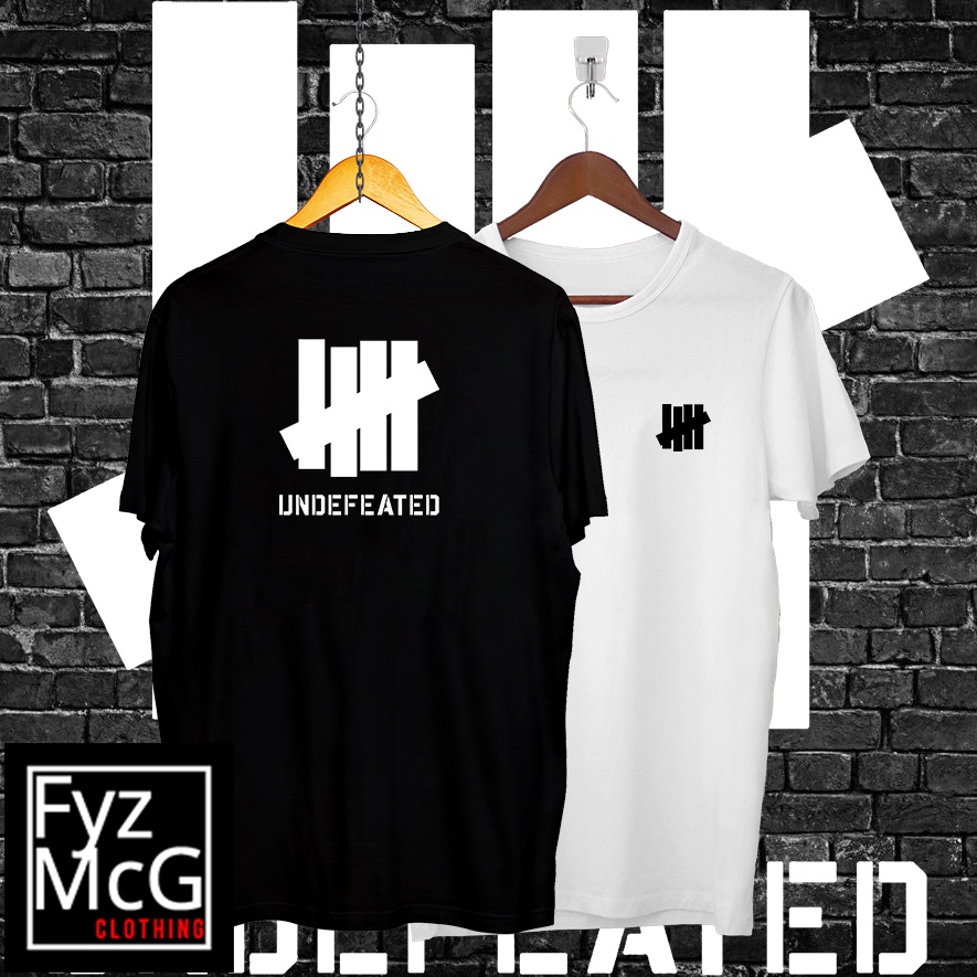 Undefeated Streetwear Vinyl Print Front And Back | Shopee Philippines