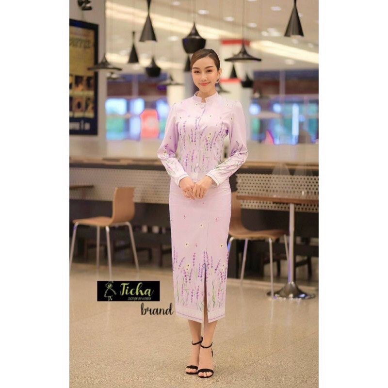 Light Purple Chitralada Thai Dress Very Beautiful And Stunning. Sign ...
