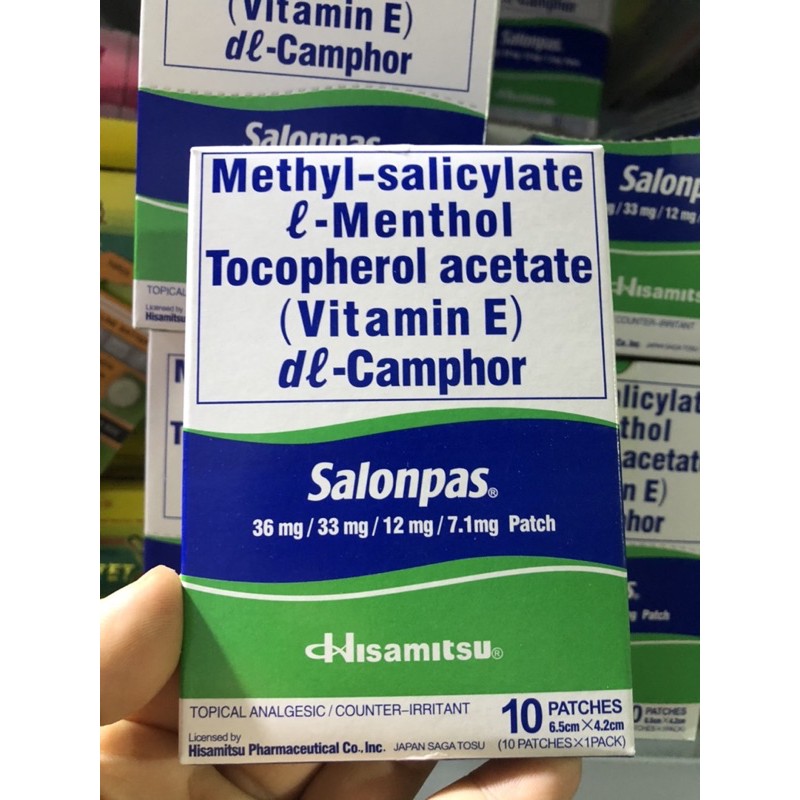 salonpas one box 10patches per box | Shopee Philippines