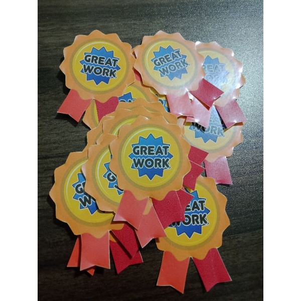 VERY GOOD STICKER/MOTIVATIONAL RIBBON STICKER FOR KIDS | Shopee Philippines
