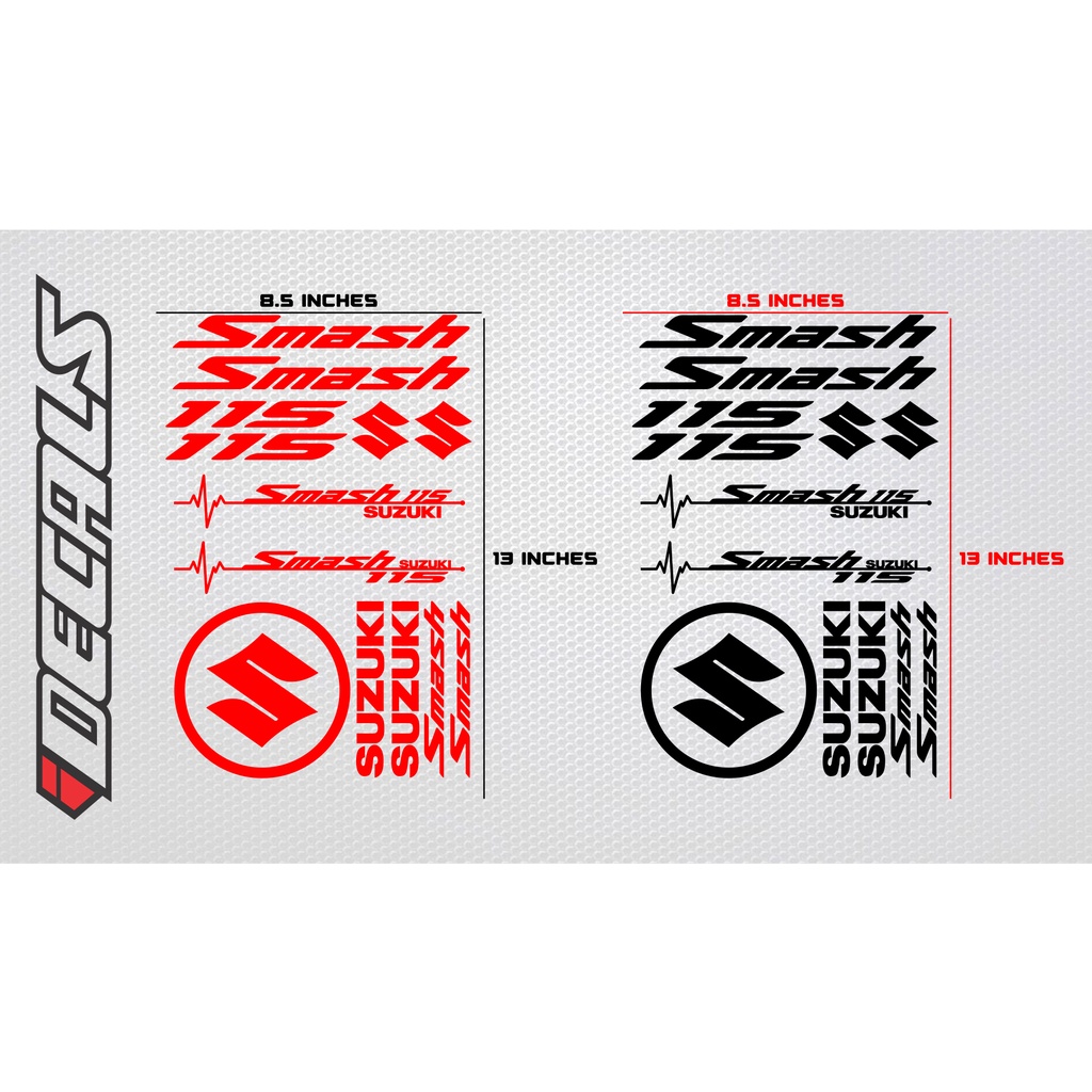 SUZUKI SMASH STICKER PACK | Shopee Philippines