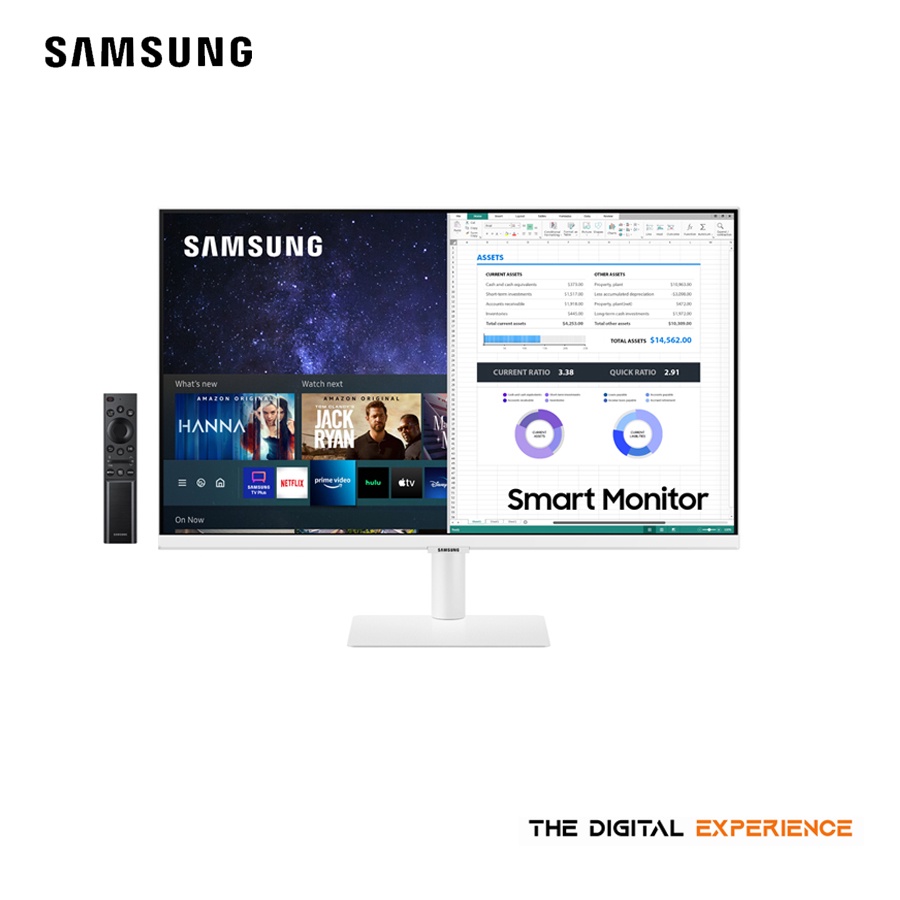 Samsung 32" M5 FHD 1920 x 1080 Smart PC Monitor / LS32AM501NEXXP / Smart TV apps / Wifi / BT ...