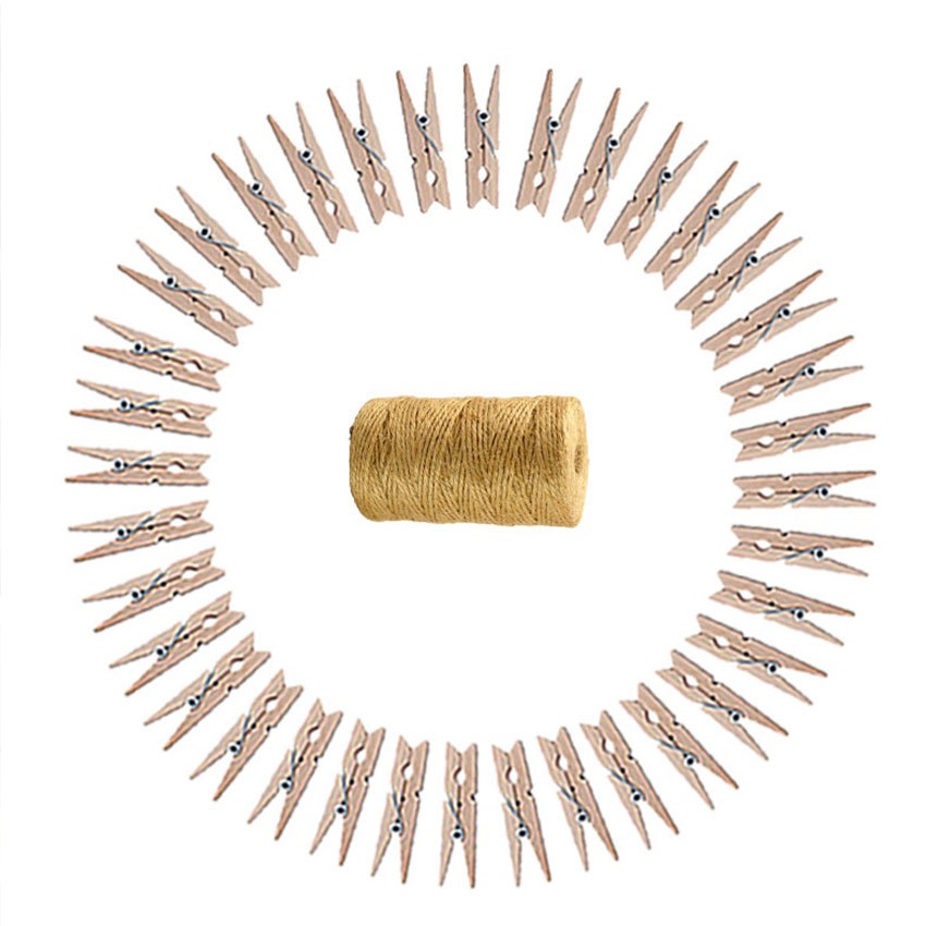 100M DIY Jute Twine Burlap String Hemp Rope Party Wedding Wrapping ...