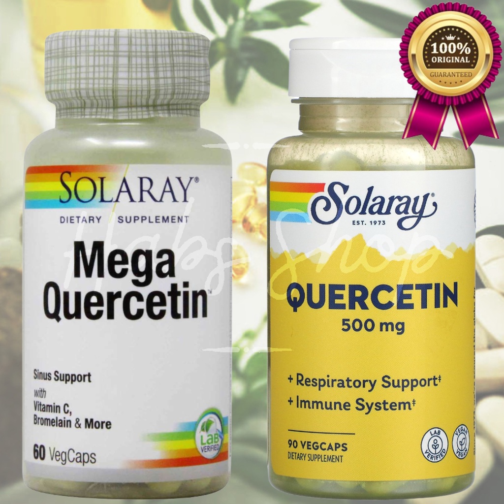 On Hand Quercetin Solaray 500 mg 90 Caps or Mega quercetin 60 Caps ...
