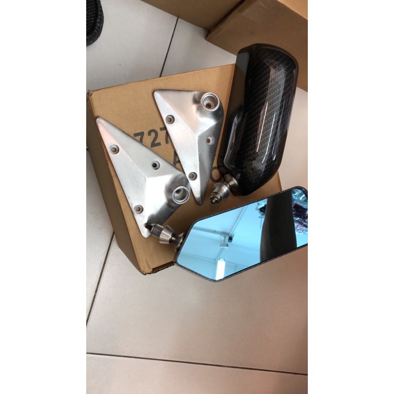 craft square side mirror cf look universal | Shopee Philippines