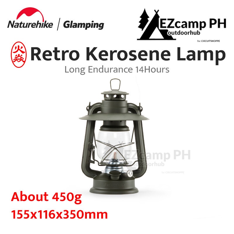 Naturehike Retro Kerosene Lantern Lamp Gas Fuel Hanging Camping ...