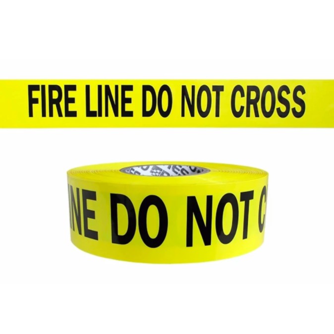 3" x 1000ft. Fire Line Do Not Cross Barricade Tape Caution Tape Hazard ...