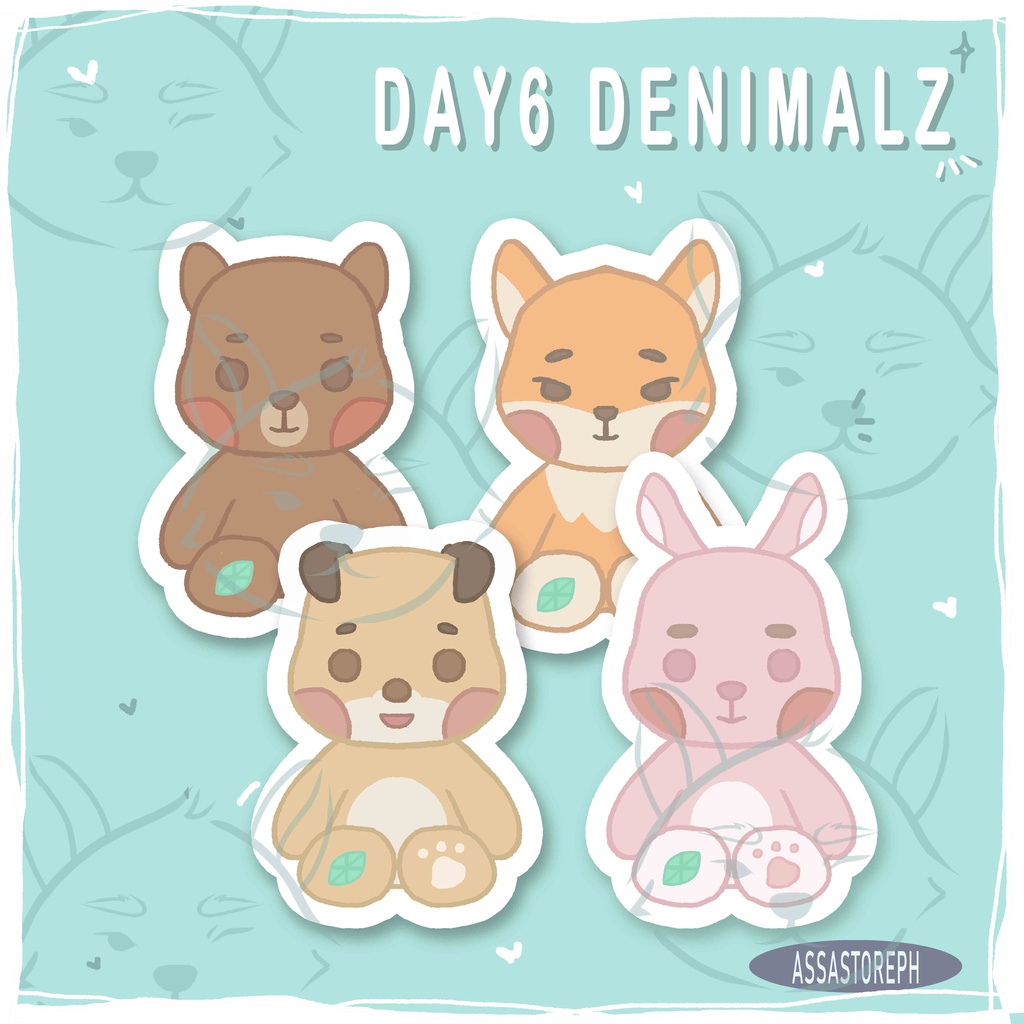 Day6 Denimalz Cute Kpop Fanart Sticker | Assastoreph | Shopee Philippines