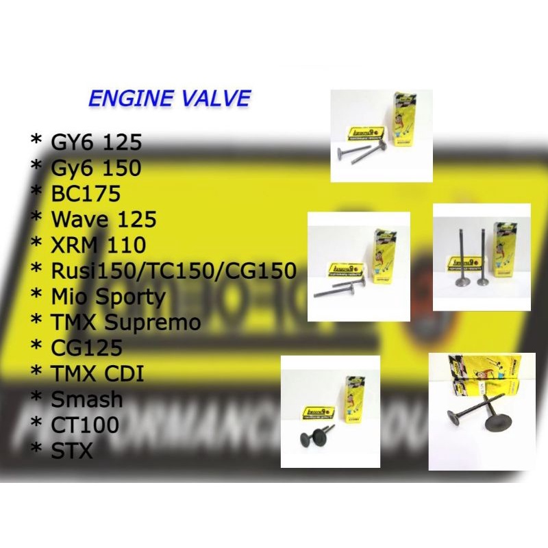 AAA engine valve for mio/xrm110/gy6125/w125/bc175/ct100/cg125/cg150/tmx ...