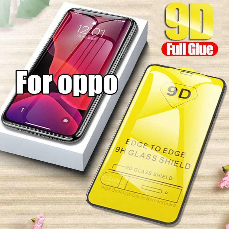 1-3 PCS 9D Full Cover Tempered Glass OPPO A9 A5 A12E A31 A53 2020 F1S ...