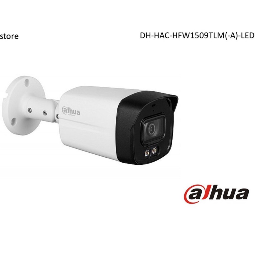 Dahua CCTV Camera Full Color Outdoor Bullet Camera LED 5MP Full-color ...