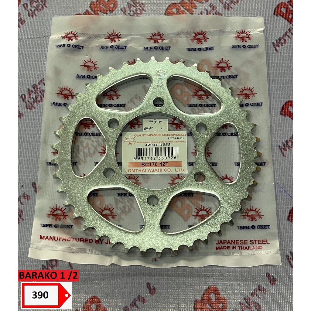 42T Sprocket JT Sun Barako 1 and 2 NEW PRICE | Shopee Philippines