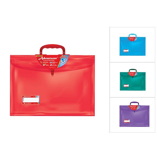 ADVENTURER Expanding Plastic long Envelope w/ Handle | Shopee Philippines