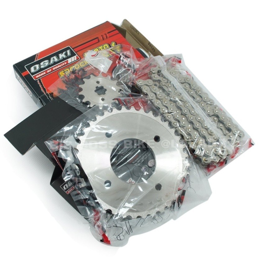 OSAKI Sprocket Chain Set (Stainless) SONIC (420) (14-34-120L/14-36-120L ...