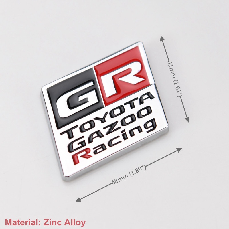 3D Car Emblem Sticker GR SPORT Front Hood Grille & Rear Trunk ...