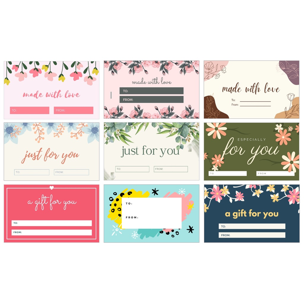 30 PIECES GIFT TAGS FOR ALL OCCASIONS (ASSORTED DESIGNS PER PACK ...