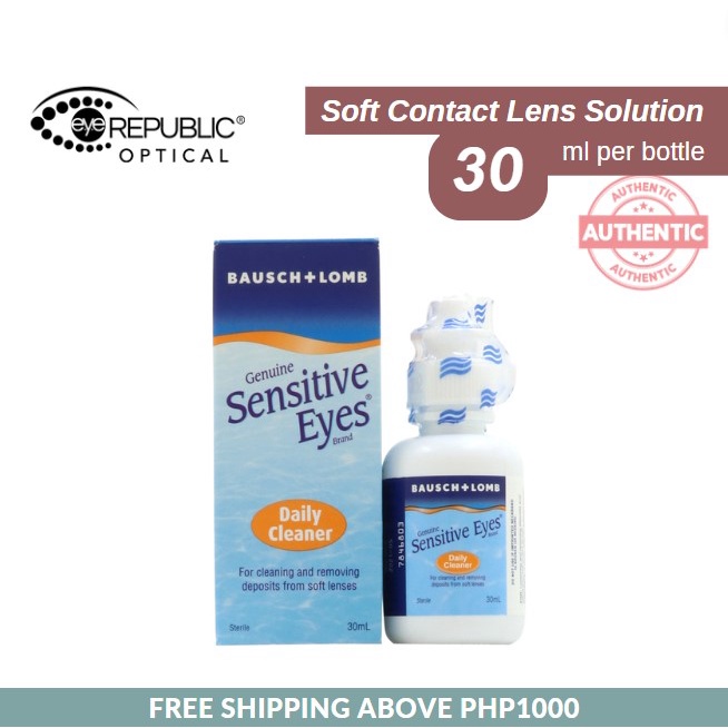 Bausch & Lomb Sensitive Eyes Daily Cleaner Solutions for Soft Contact ...