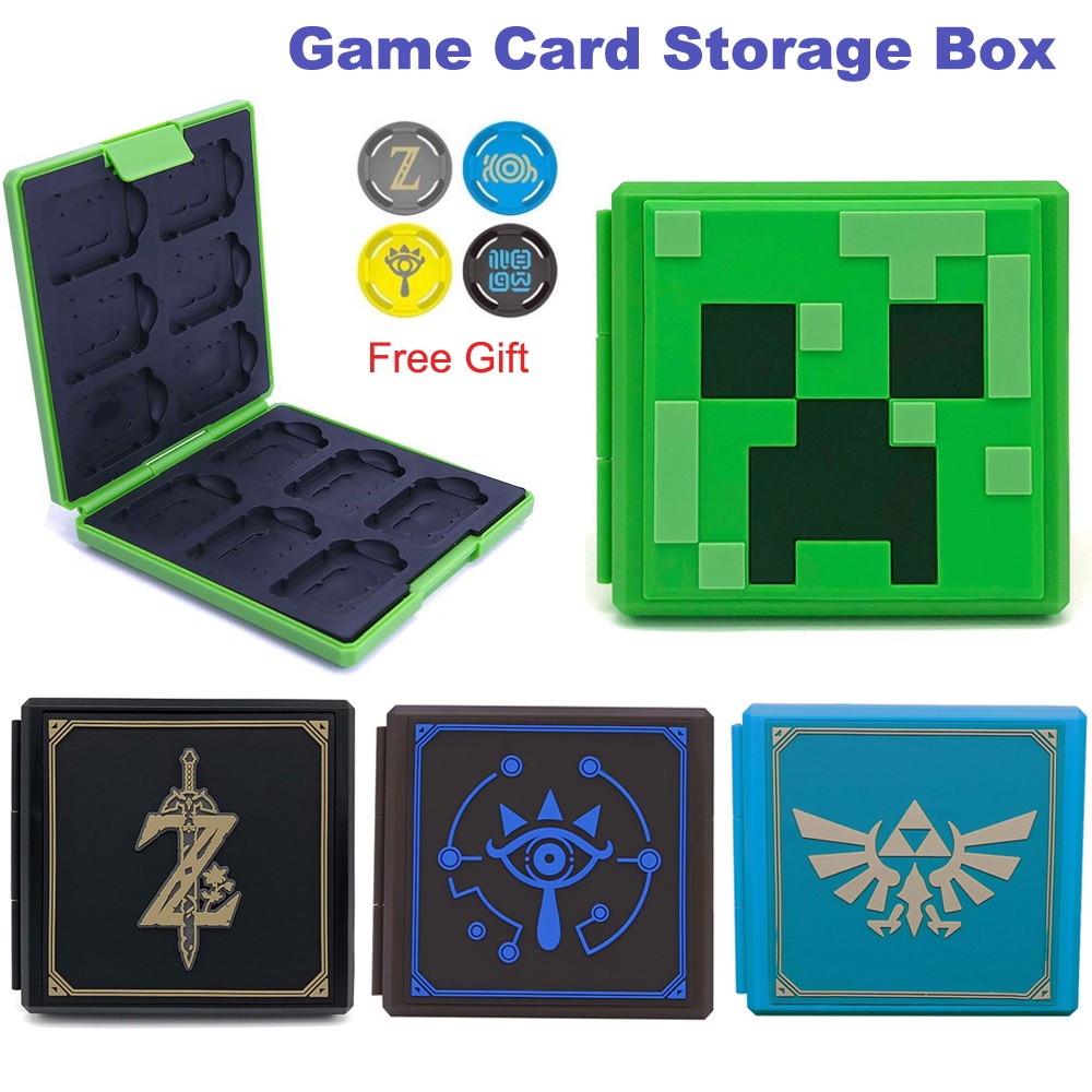 12 Slots Protective Shockproof Holder Cartridge Storage Carrying Box ...