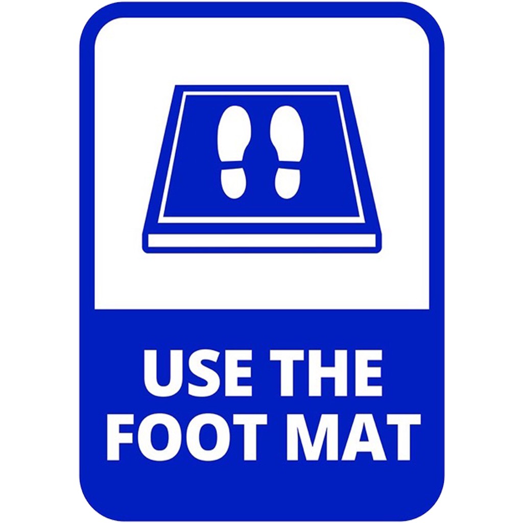 Please Use Foot Bath-A4 Laminated Signage | Shopee Philippines