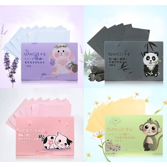 100pcs Face Oil Blotting Paper Facial Wipes Cleanser Oil Control Tissue ...