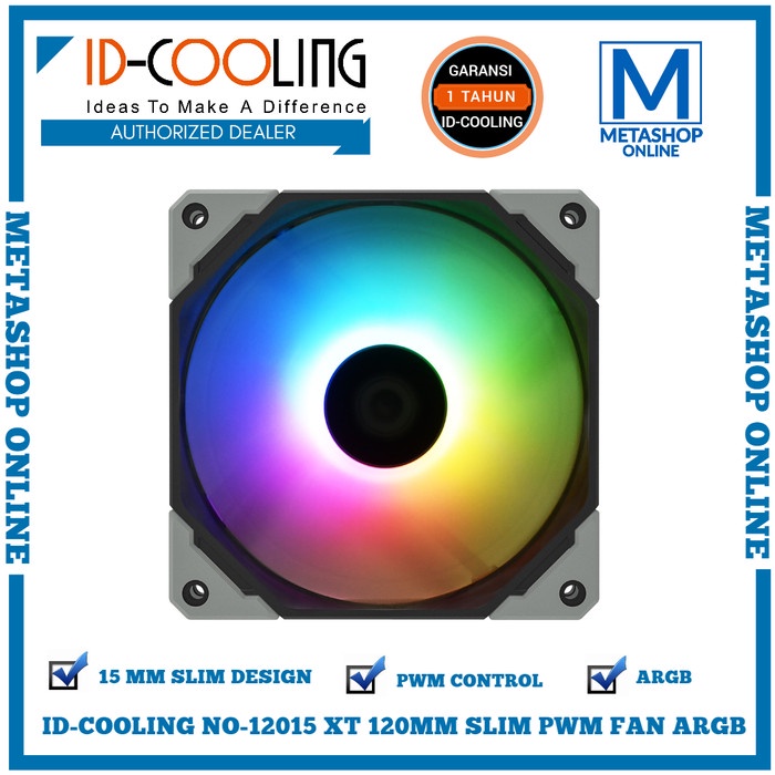 Id-cooling NO-12015 XT ARGB 120mm SLIM PWM Fan IDCOOLING Casing Fan ...