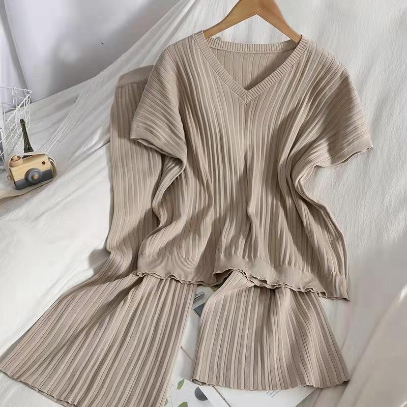 Only.Fashion Knitted Terno Pants 1236 | Shopee Philippines