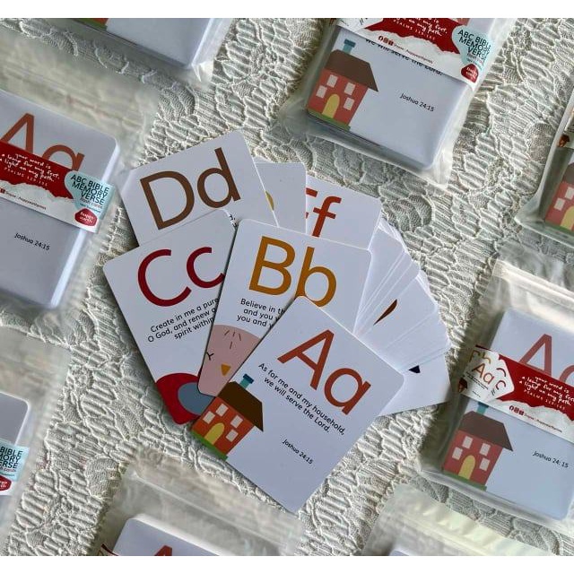 ABC Bible Memory Verse Flash Cards (NIV Translation) | Shopee Philippines