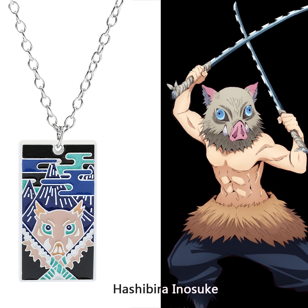 Anime Demon Slayer Necklace Kimetsu no Yaiba Rengoku Kyoujurou Kanroji ...