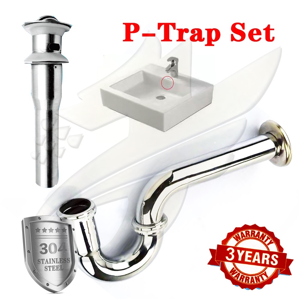COD High Quality Stainless steel 304 P trap 11/4 (WITH FLIP UP) for ...