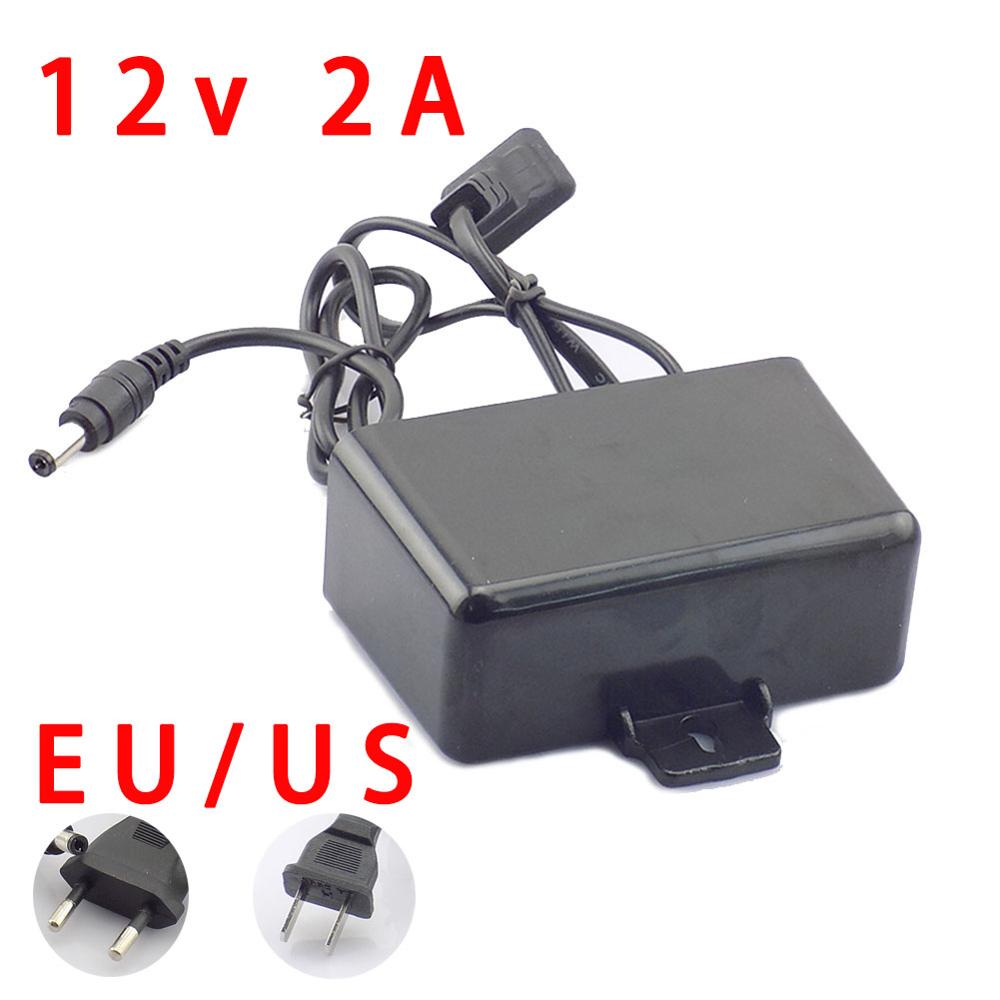 AC/DC 12V 2A 2000ma CCTV Camera Power Supply Adaptor Outdoor Waterproof ...