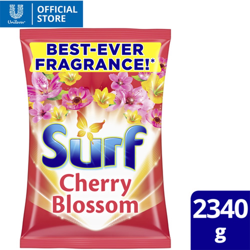 Surf Cherry Blossom Laundry Powder Detergent 2.34kg Pouch | Shopee ...
