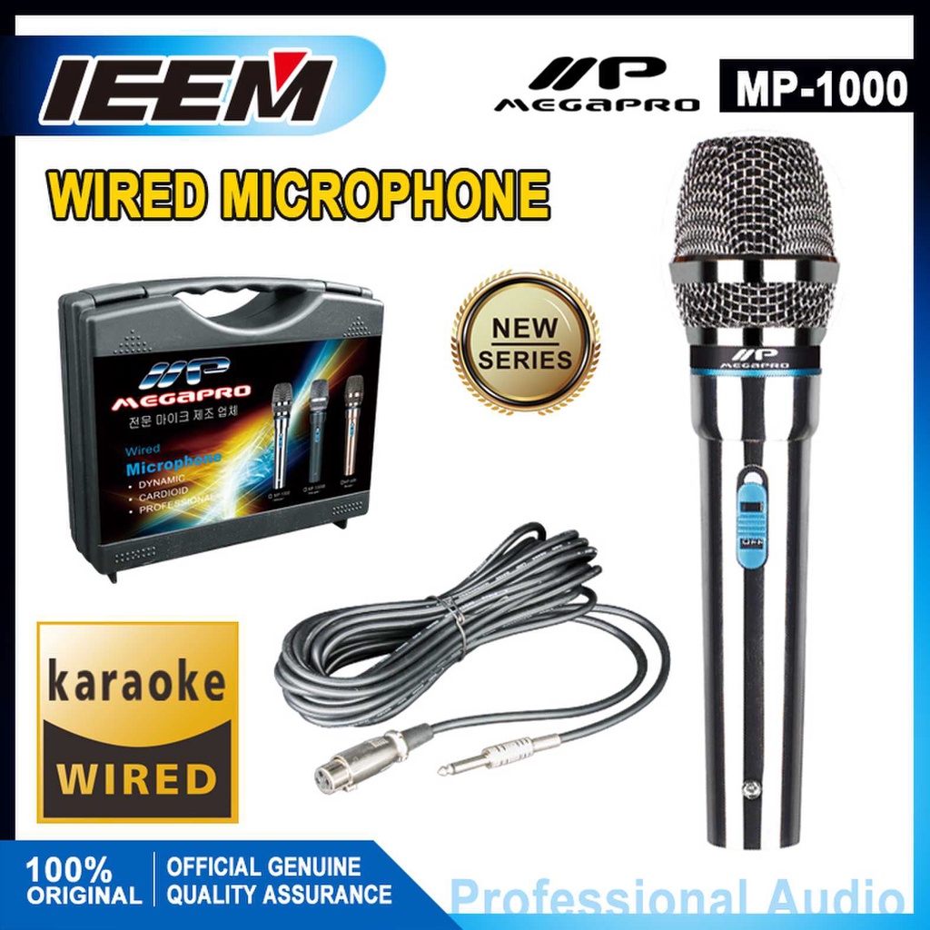 Megapro MP-1000 Wired Dynamic Cardioid Professional Mic | Shopee Philippines