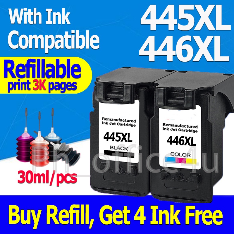 PG 445 CL 446 ink PG445XL CL446XL ink cartridge compatible for Canon ...