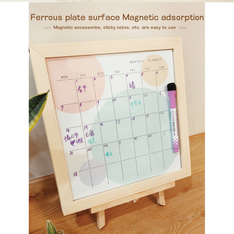 Desktop small whiteboard rewritable bracket portable note board office ...