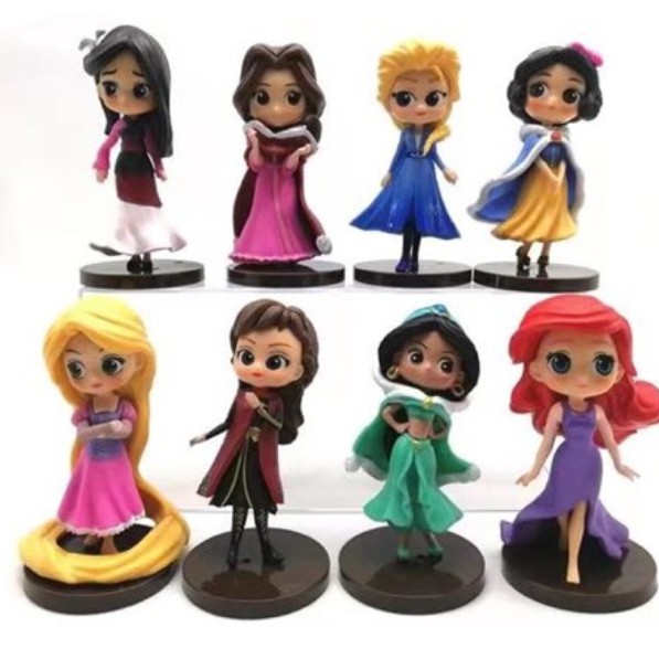 FIGURE SET DISNEY PRINCESS SET 8IN1 | Shopee Philippines