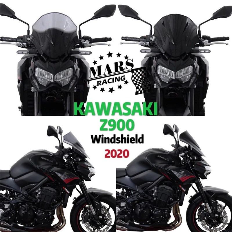 Motorcycle Windscreen Windshield For KAWASAKI Z900 accessories 2020 ...