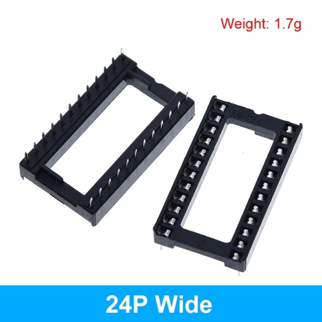 IC Socket 6P/8P/14P/16P/18P/20P/24P/28P DIP IC Seats Adaptor Solder ...