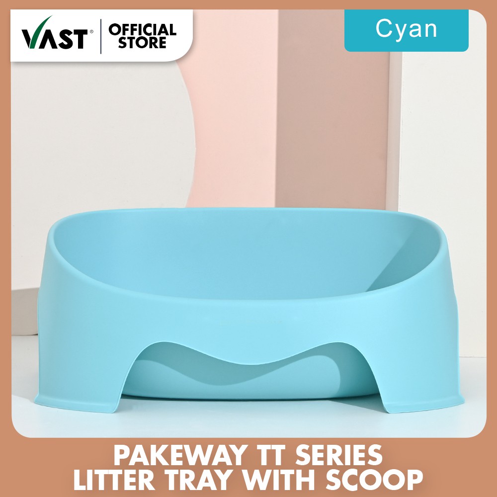 PAKEWAY TT SERIES LITTER TRAY WITH SCOOP | CYAN | Shopee Philippines