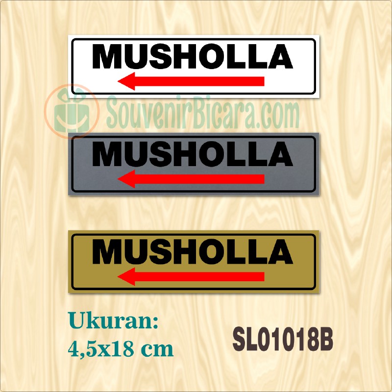 Indicator Label Sign - MUSHOLLA LEFT - SL010018B | Shopee Philippines