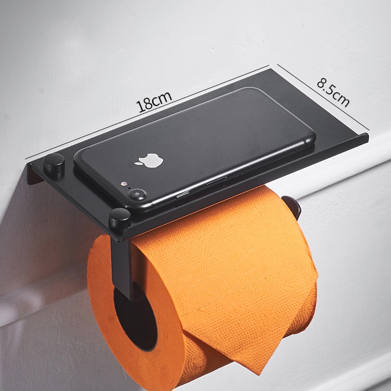 JOTO Wall Tissue Holder Toilet Paper Holder Tissue Roll Stand with ...