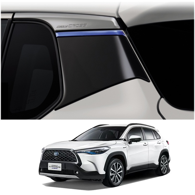 Toyota 20-22 Years COROLLA CROSS Dedicated C-Pillar Modeling Trim Rear ...