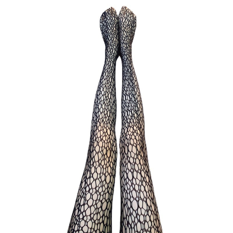 Xixi Women Irregular Hollow Out Mesh Grid Tights Colorful Fishnet Sexy ...